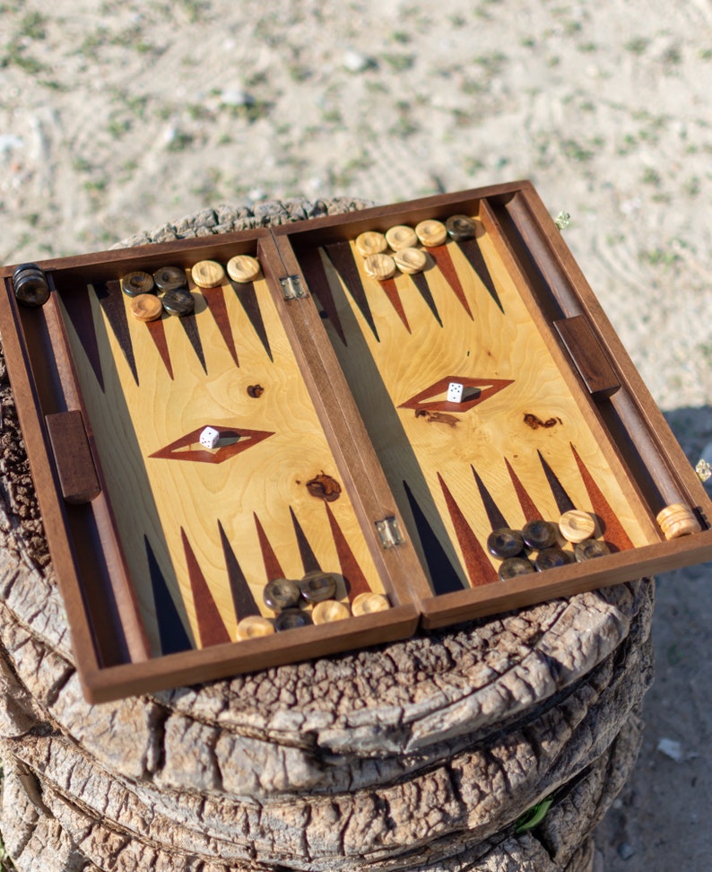 Premium Series From Old Olive Wood Backgammon Set | Olivewood Backgammon Set | Wooden Handmade ...