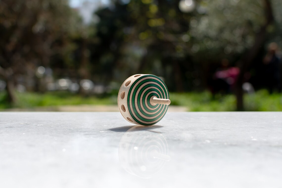 Wooden Spinning Top | Handmade Spinning Top | Handcrafted Wooden Toy ...