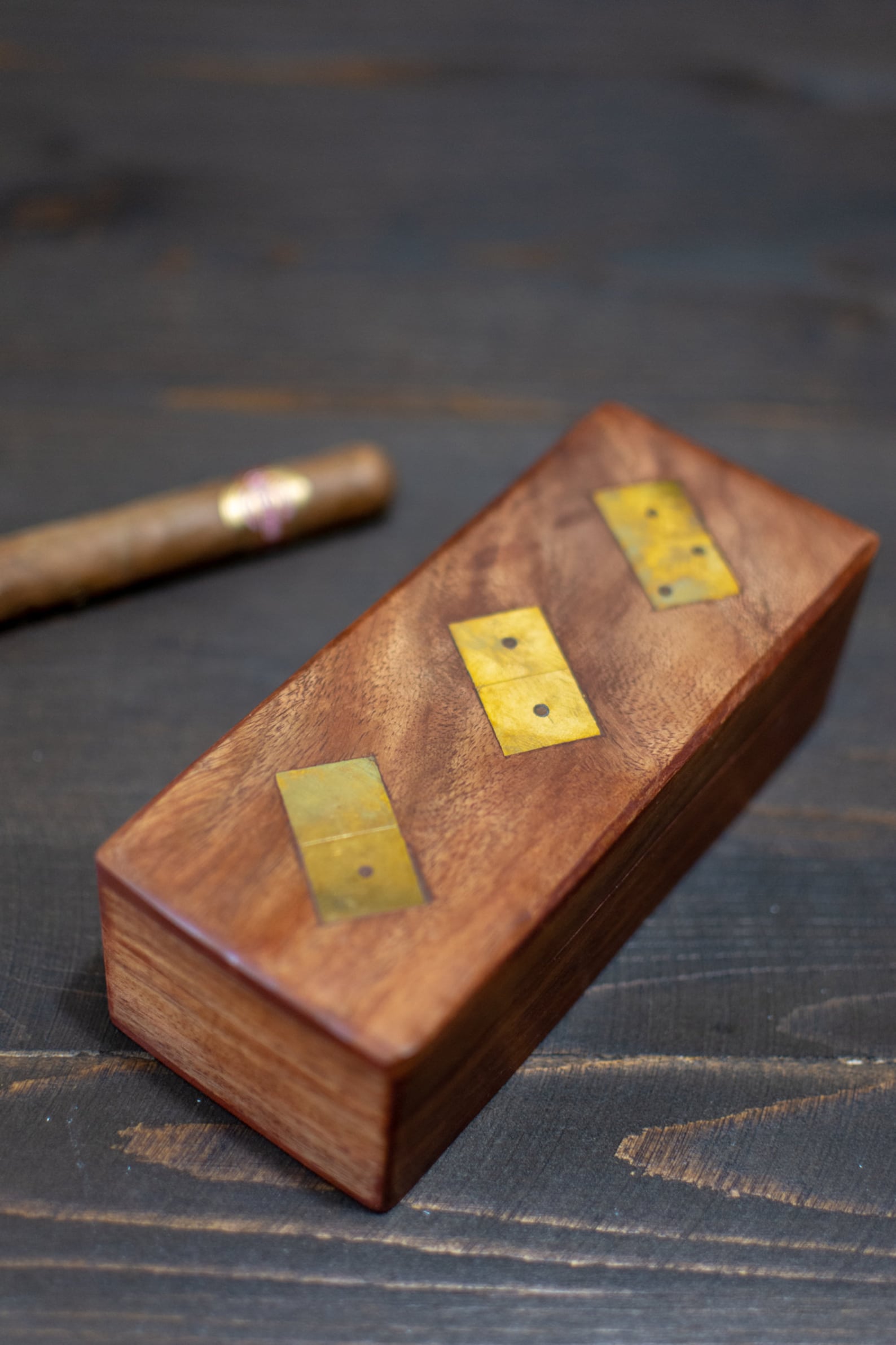 Handmade Wooden Domino Box | Wooden Dominoes - Etsy