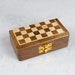 Handmade Magnetic Chess Board Game Box | Wooden Chess Box Set Mini ...