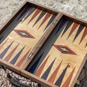 Premium Series From Old Olive Wood Tree | Unique Olive Wood Backgammon ...