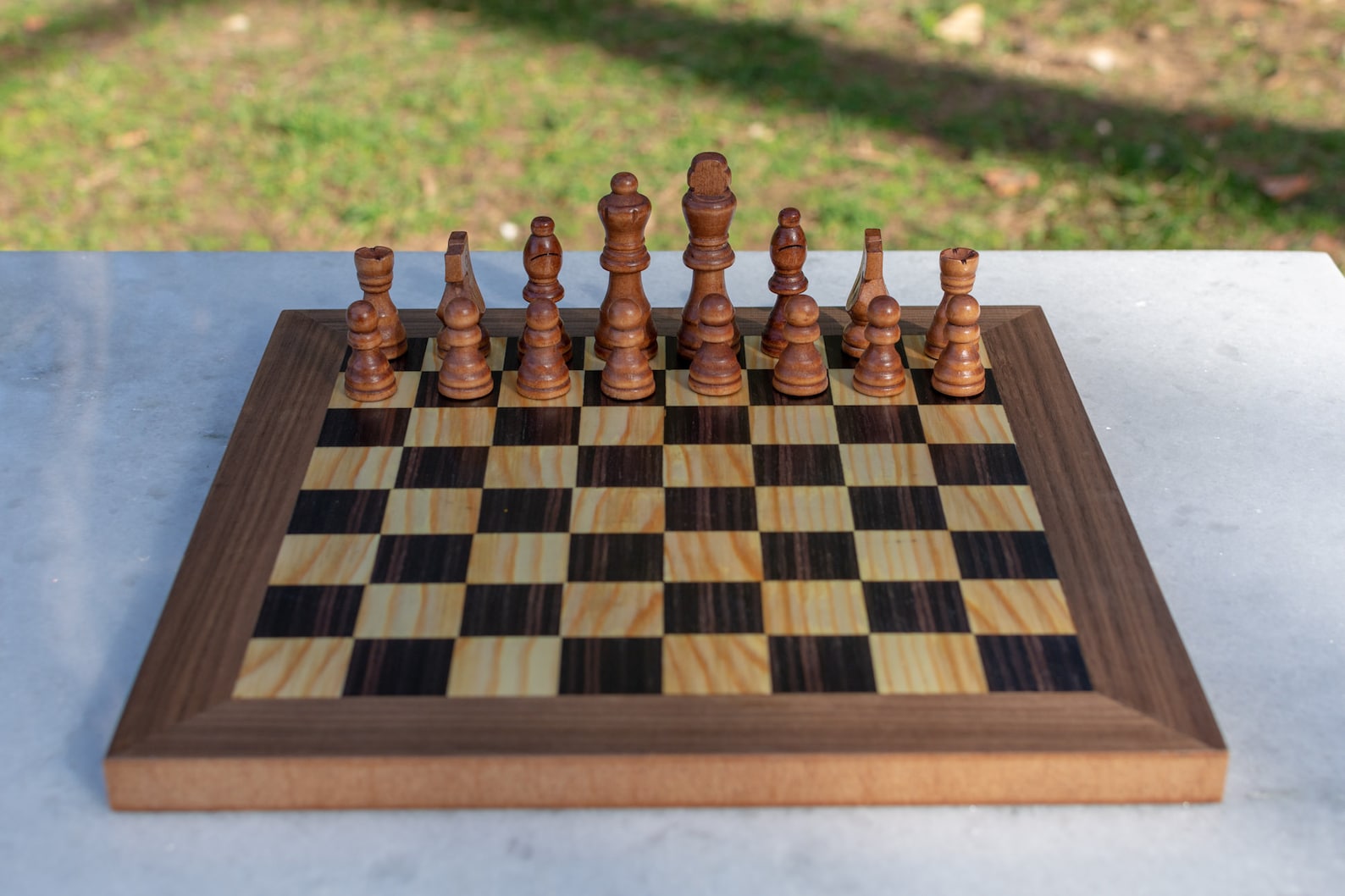 Handmade Wooden Chess Board Game Walnut Wood-medium Size | Etsy