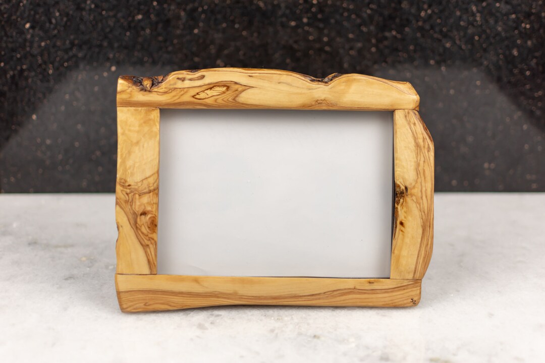 Wooden Photo Frame Made of Fine Olive Wood | Wood Frame for Photographs ...