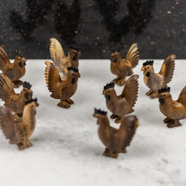 Wooden Chickens - Etsy