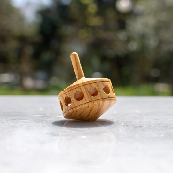 Wood Toy Spinning Top - Etsy
