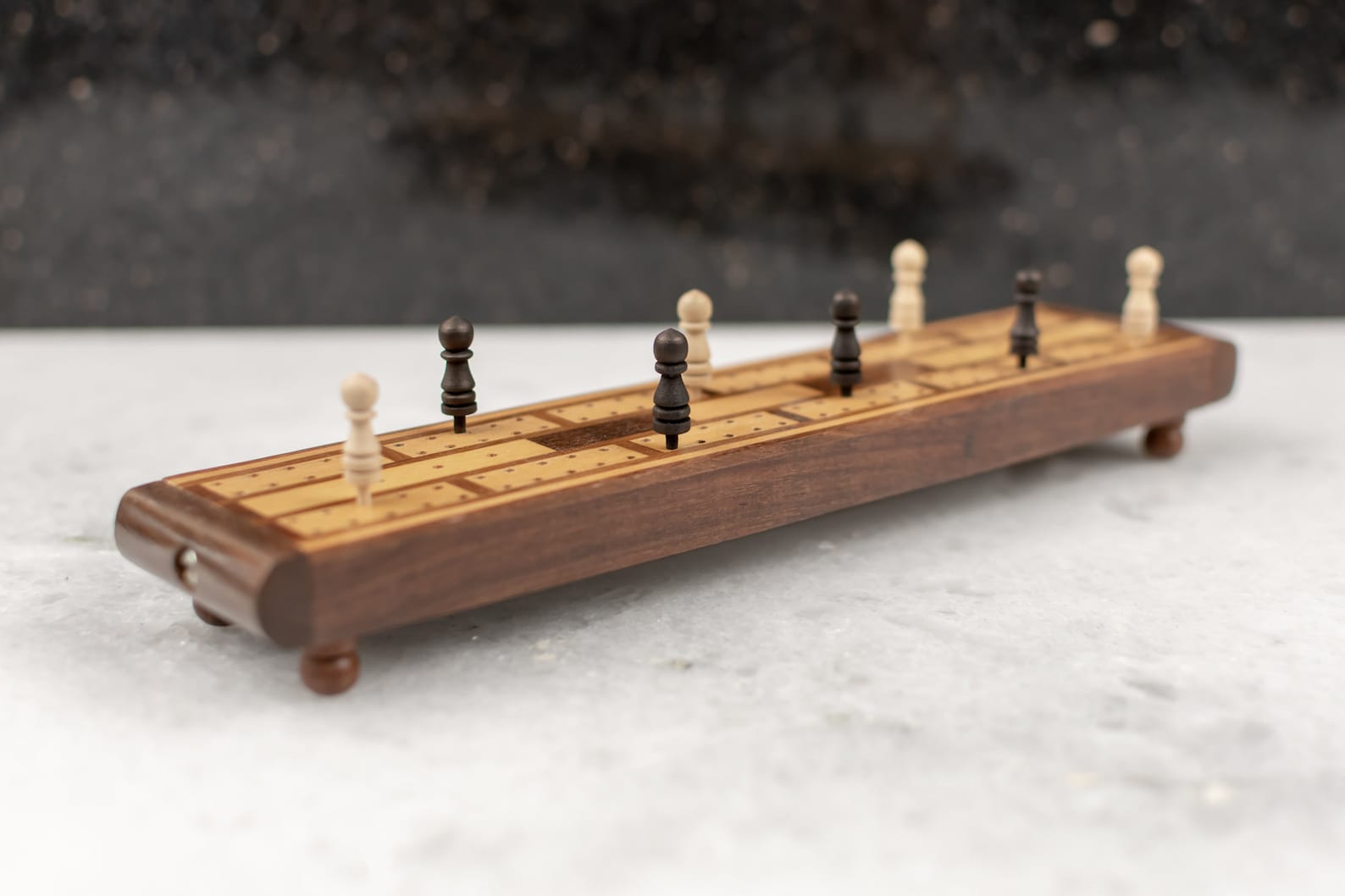 Handcrafted Wooden Cribbage Board | Unique Handmade Board Games - Etsy