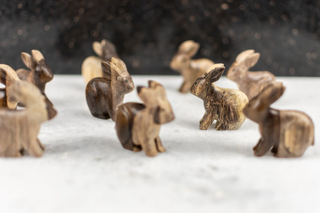 Handmade Wooden Bunny Animal Toy | Wooden Decoratives and Toys - Etsy