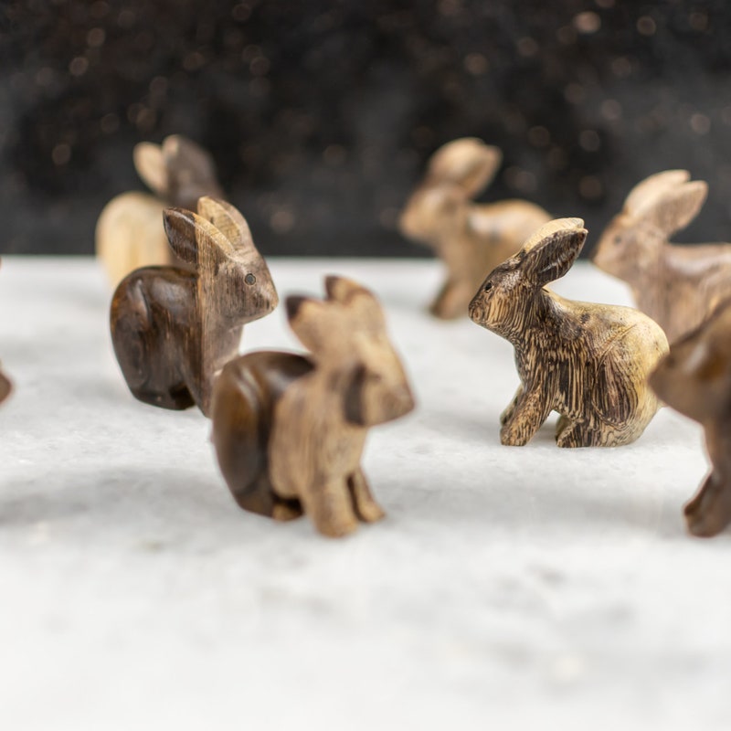 Wooden Bunnies - Etsy