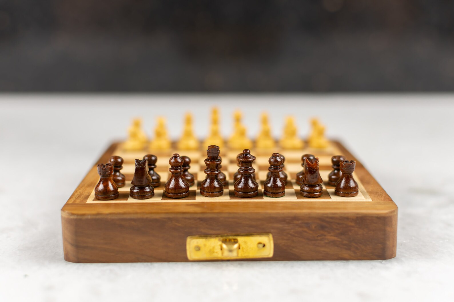 Handmade Magnetic Chess Board Game Box Wooden Chess Box Set - Etsy