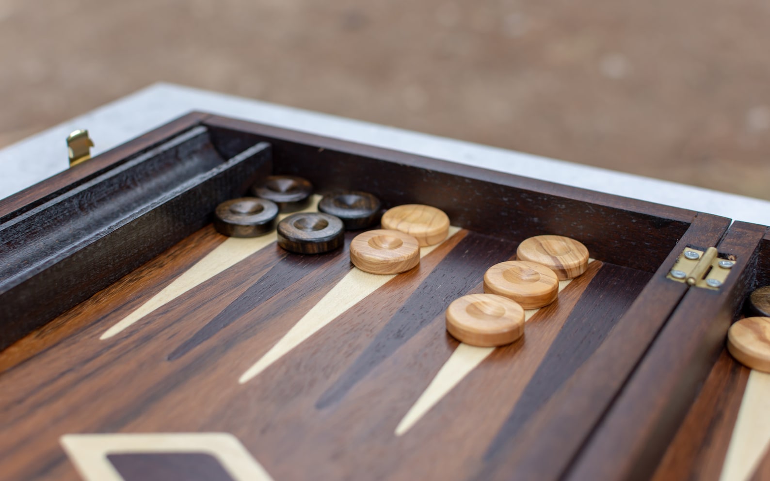 Wooden Handmade Backgammon Board Game Wooden Greek Tavli Set - Etsy