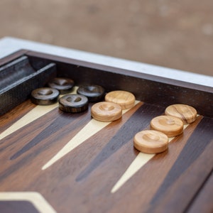 Wooden Handmade Backgammon Board Game Wooden Greek Tavli Set | Etsy