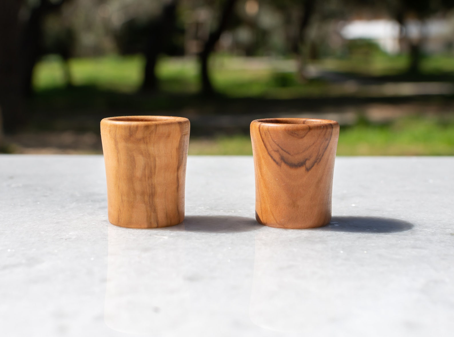 Wooden Shot Glass Made From Olive Wood Handmade Shot for - Etsy