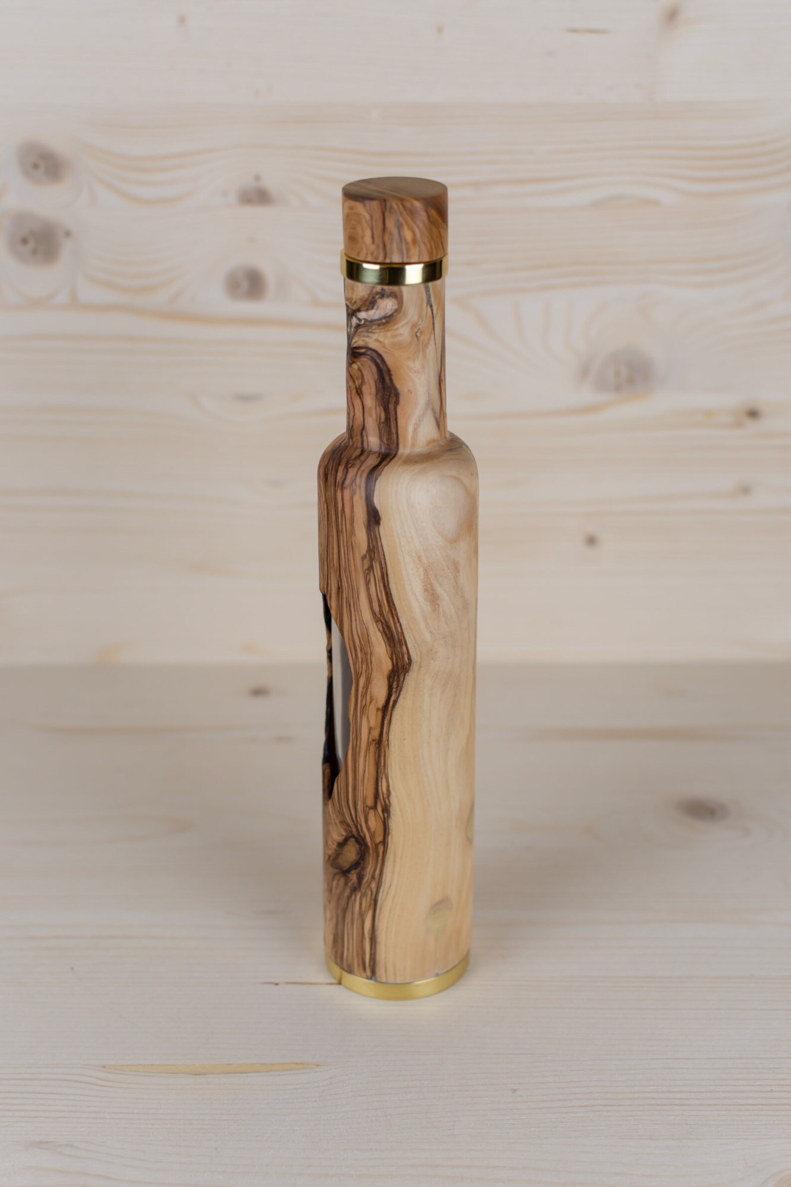 Beautiful Handcarved Olivewood Bottle for Olive Oil Made of - Etsy