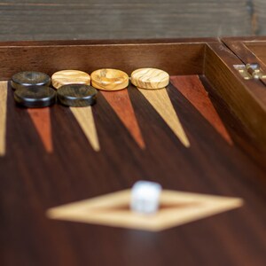 Handmade Backgammon Set ,laminate Wood,wooden Classic Games,old ...