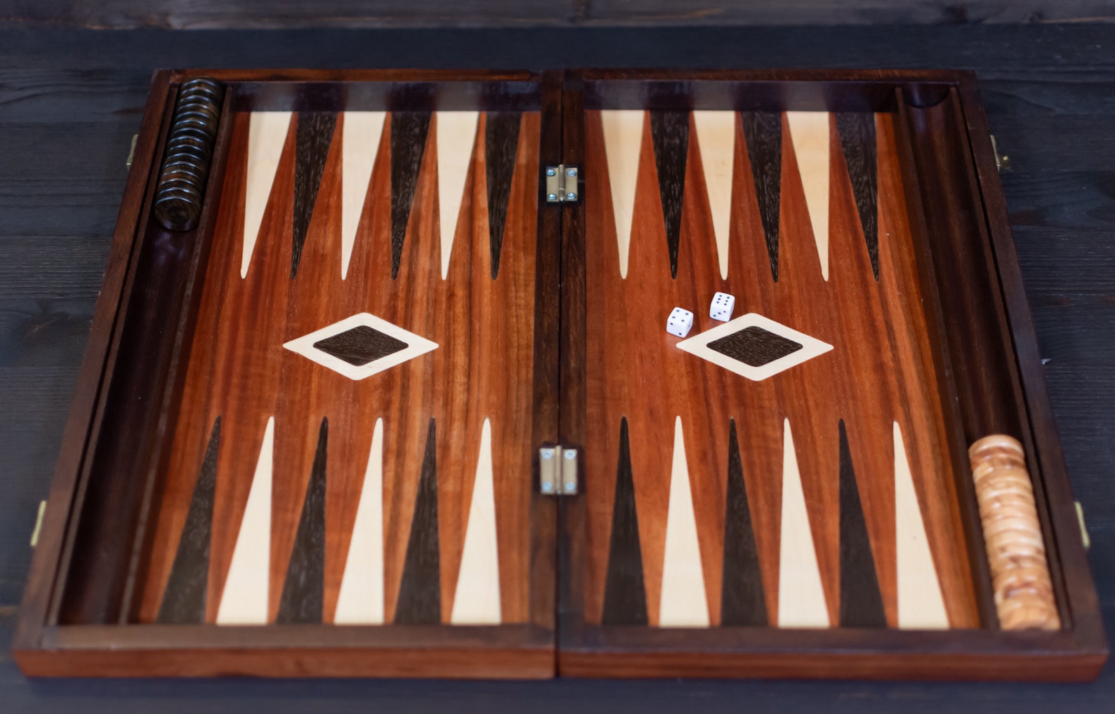 Wooden Handmade Backgammon Board Game Wooden Greek Tavli Set - Etsy