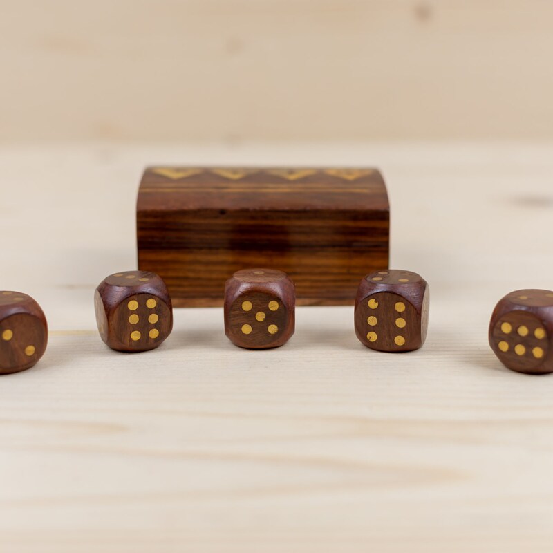 Wooden Dice - Etsy