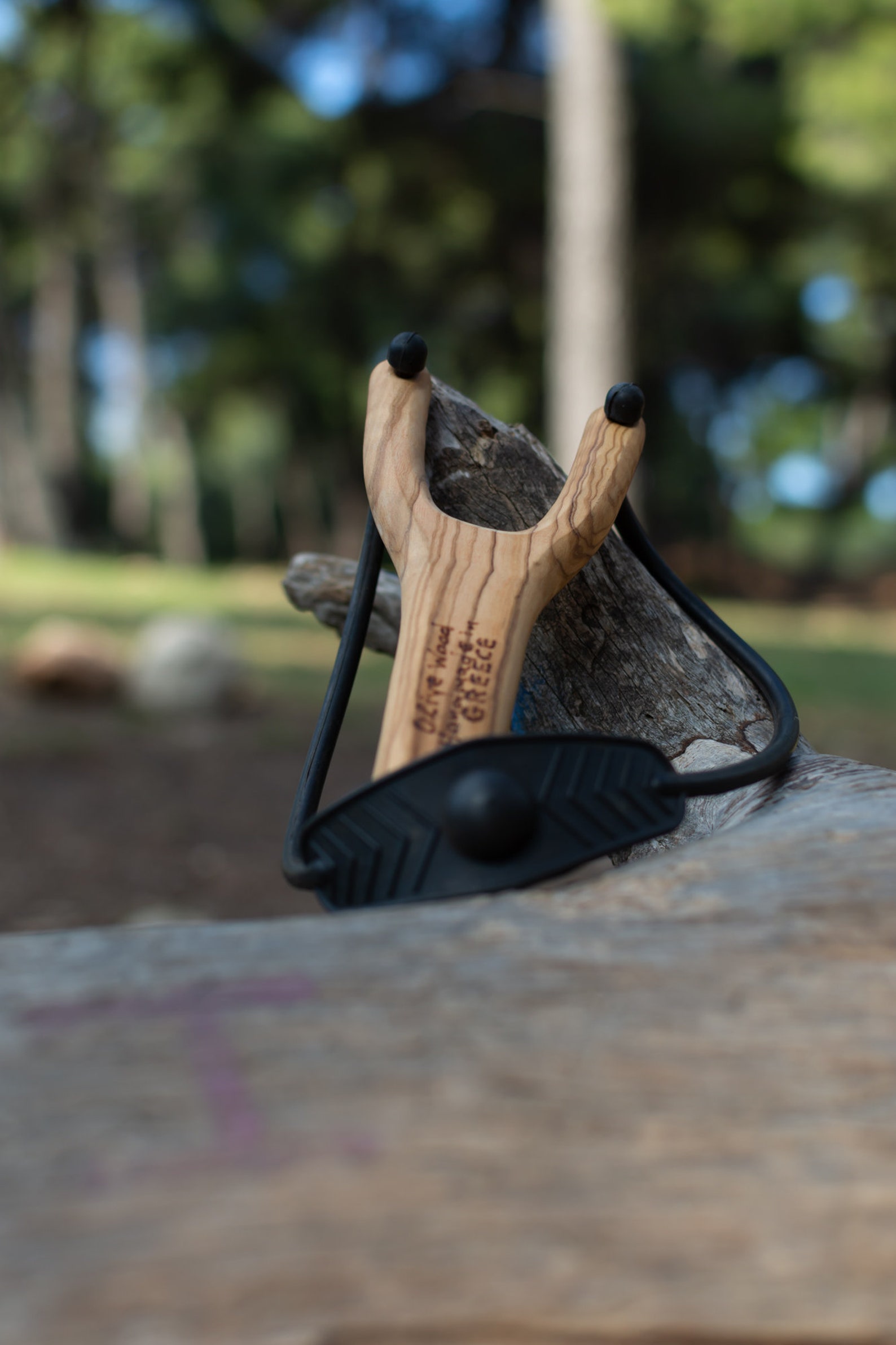 Handmade Olive Wood Slingshot | Handmade Wooden Toys - Etsy