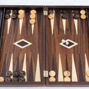 Wooden Handmade Backgammon Board Game Wooden Greek Tavli Set | Etsy
