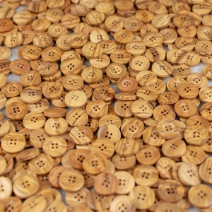 Wooden Buttons | Olive Wood Buttons | Craft Buttons | Sewing Buttons ...