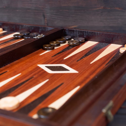 Wooden Handmade Backgammon Board Game Wooden Greek Tavli Set - Etsy