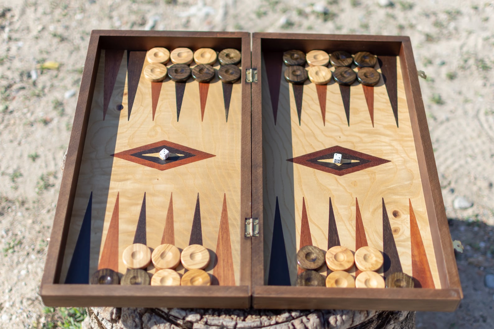 Olive Wood Backgammon and Chess Board Game Setwooden Fun - Etsy