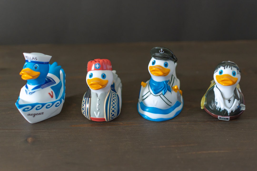 Rubber Duck Evzonas - Captain Greek - Greek Sailor - Cretan - Etsy