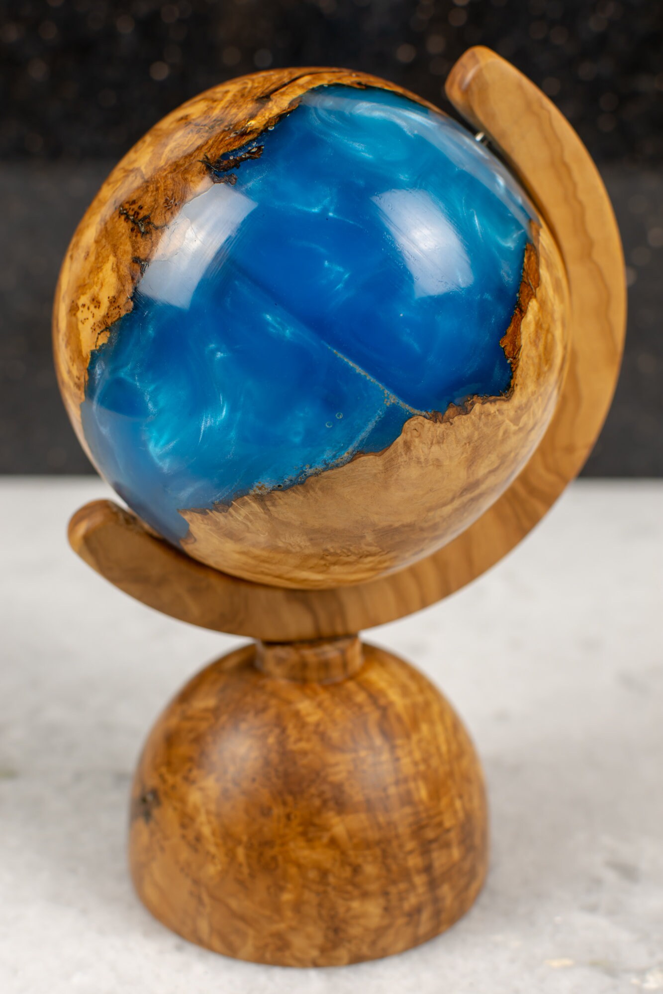 Wood Resin World Globe Handmade Word Map Gifts Made of - Etsy
