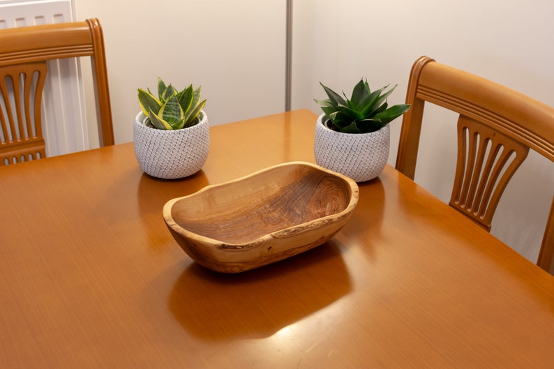 Handmade Big Wooden Bowl Made of Strong Olivewood Bowl for - Etsy