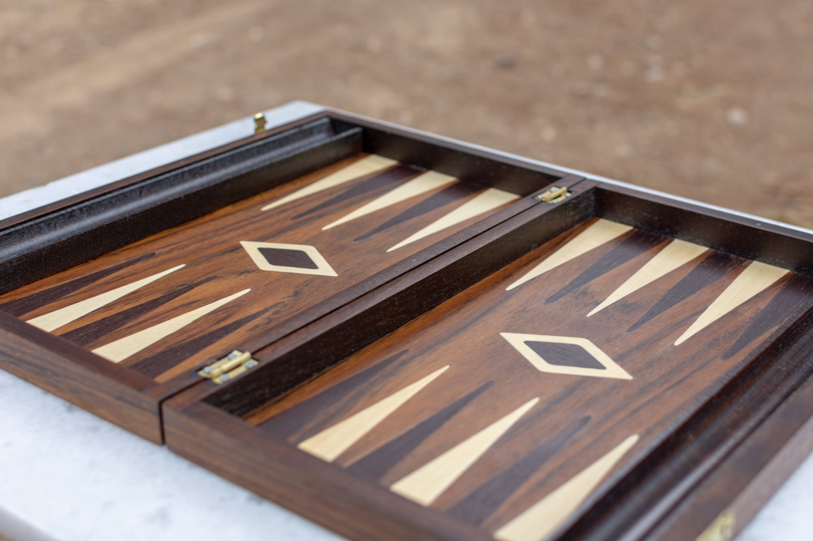 Wooden Handmade Backgammon Board Game Wooden Greek Tavli Set - Etsy