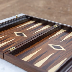 Wooden Handmade Backgammon Board Game Wooden Greek Tavli Set | Etsy