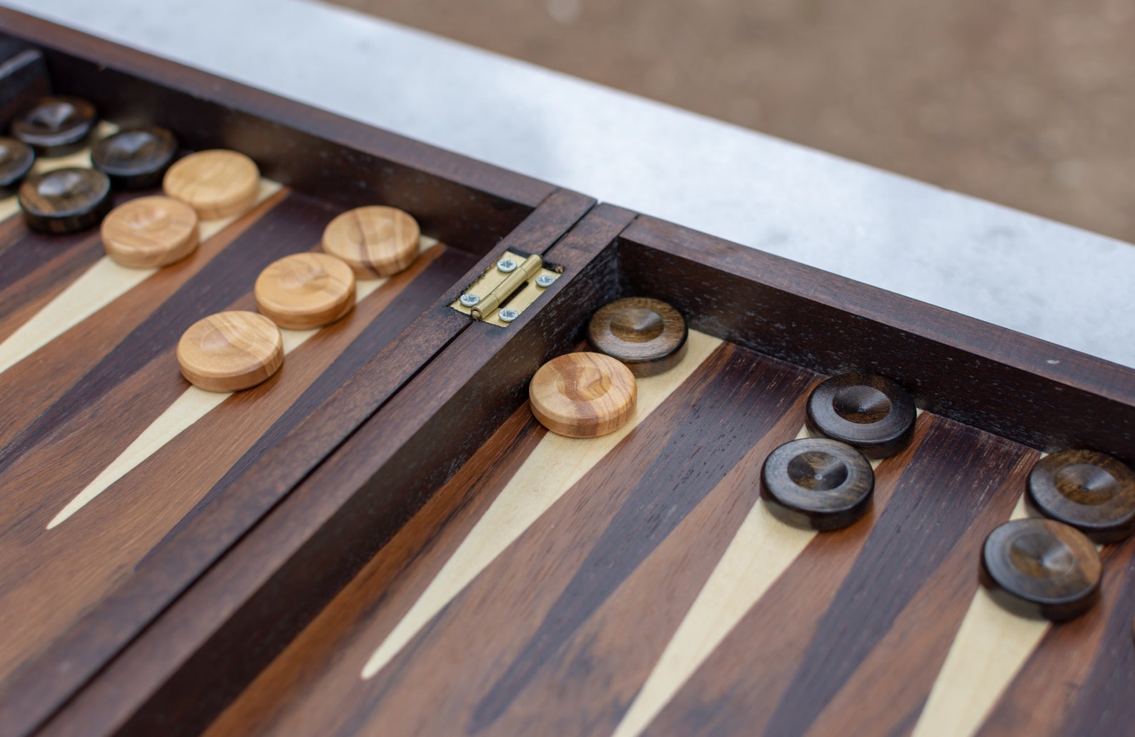 Wooden Handmade Backgammon Board Game Wooden Greek Tavli Set - Etsy