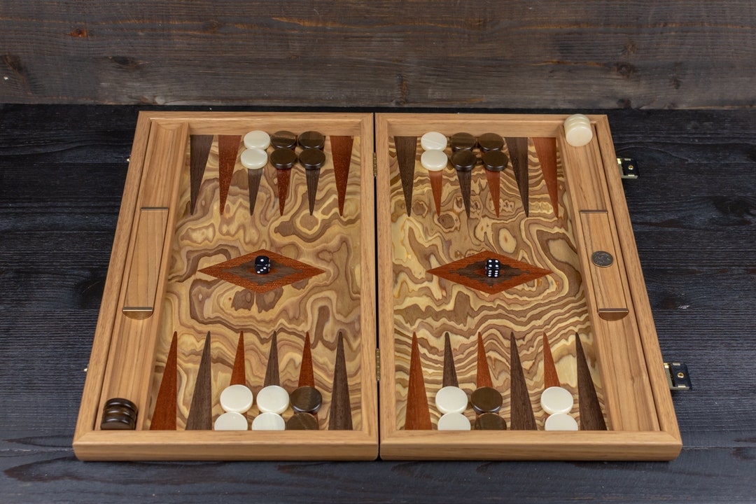 Backgammon Game Set Premium Series From Olive Tree Wood | Wooden ...