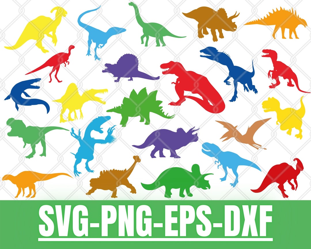 Paquete de dinosaurios svg, t-rex svg, cumpleaños de dinosaurio ...