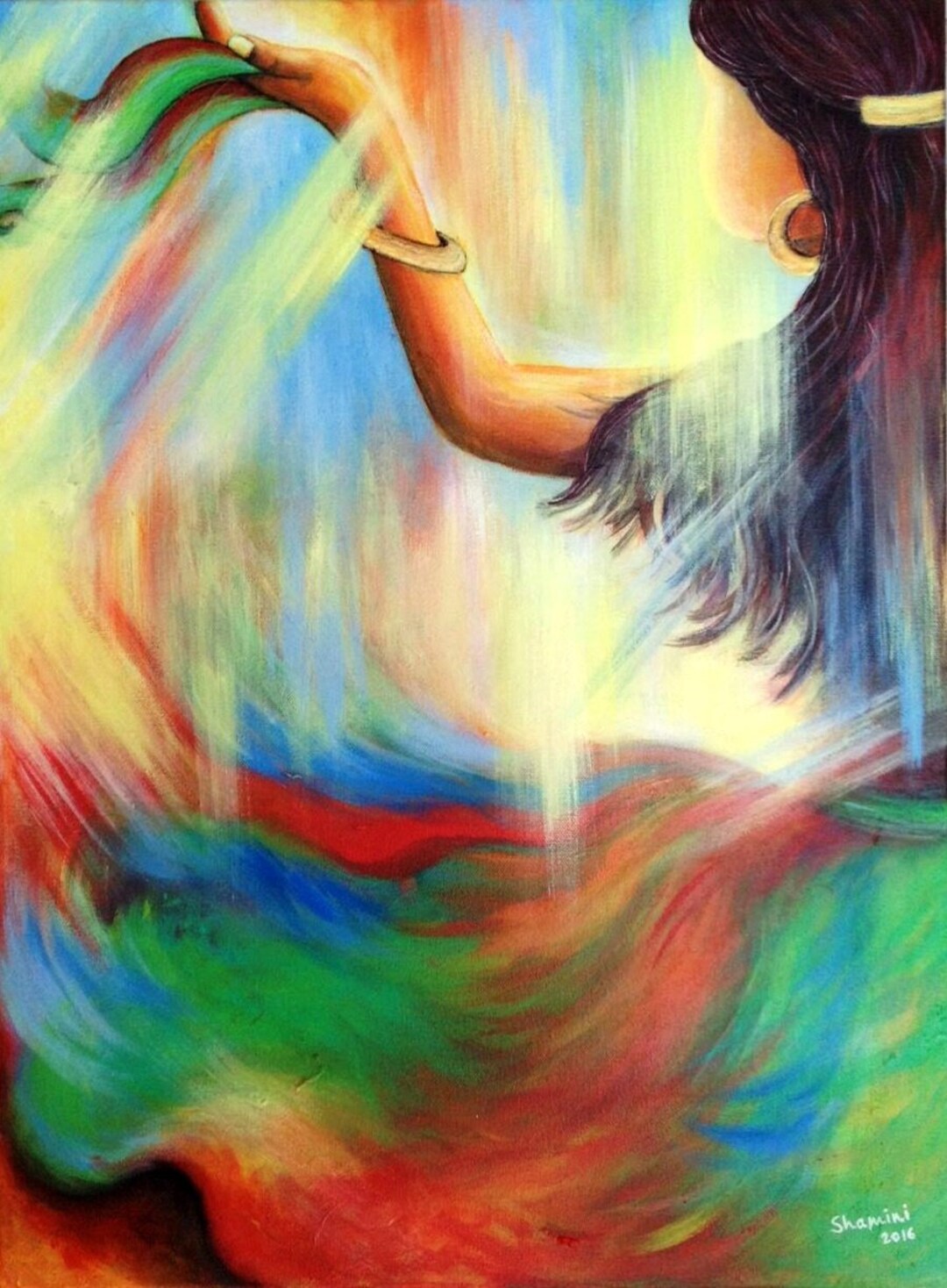 Girl Dancing • Movement Painting - Etsy