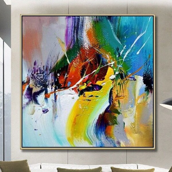 Original Abstract Painting, Hand Painted Original Art, Contemporary ...