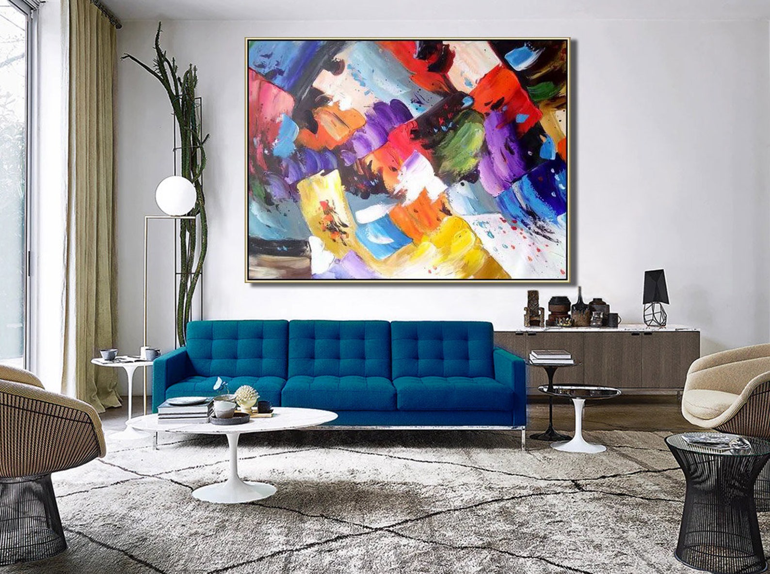 Extra Large Texture Abstract Art, Large Abstract Painting, Hand Painted ...