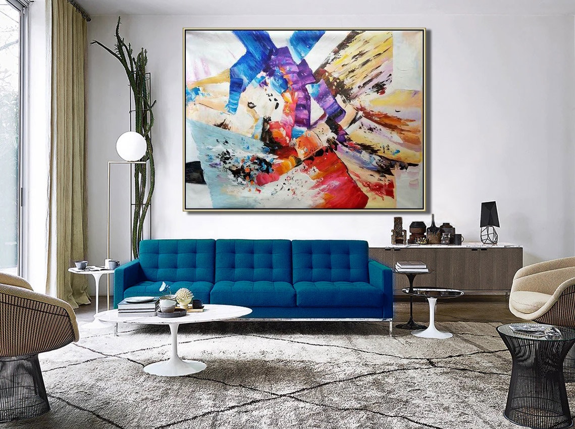 Extra Large Texture Abstract Art, Large Abstract Painting, Hand Painted ...