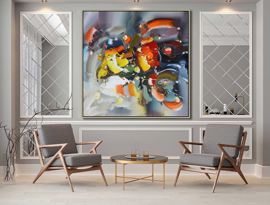 Extra Large Painting, Original Large Abstract Painting, Hand Painted ...