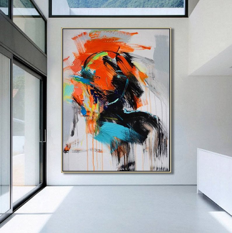 Original abstract painting Large abstract painting Hand | Etsy