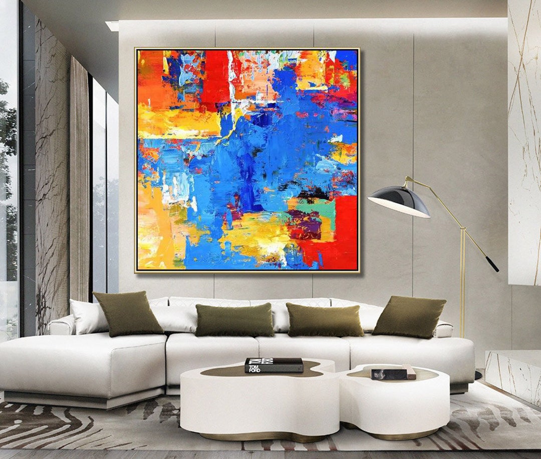 Original Large Abstract Painting, Hand Painted Canvas Art Oil Painting ...