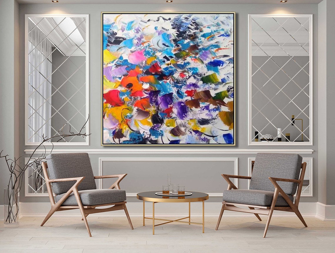 Extra Large Painting, Original Large Abstract Painting, Hand Painted ...