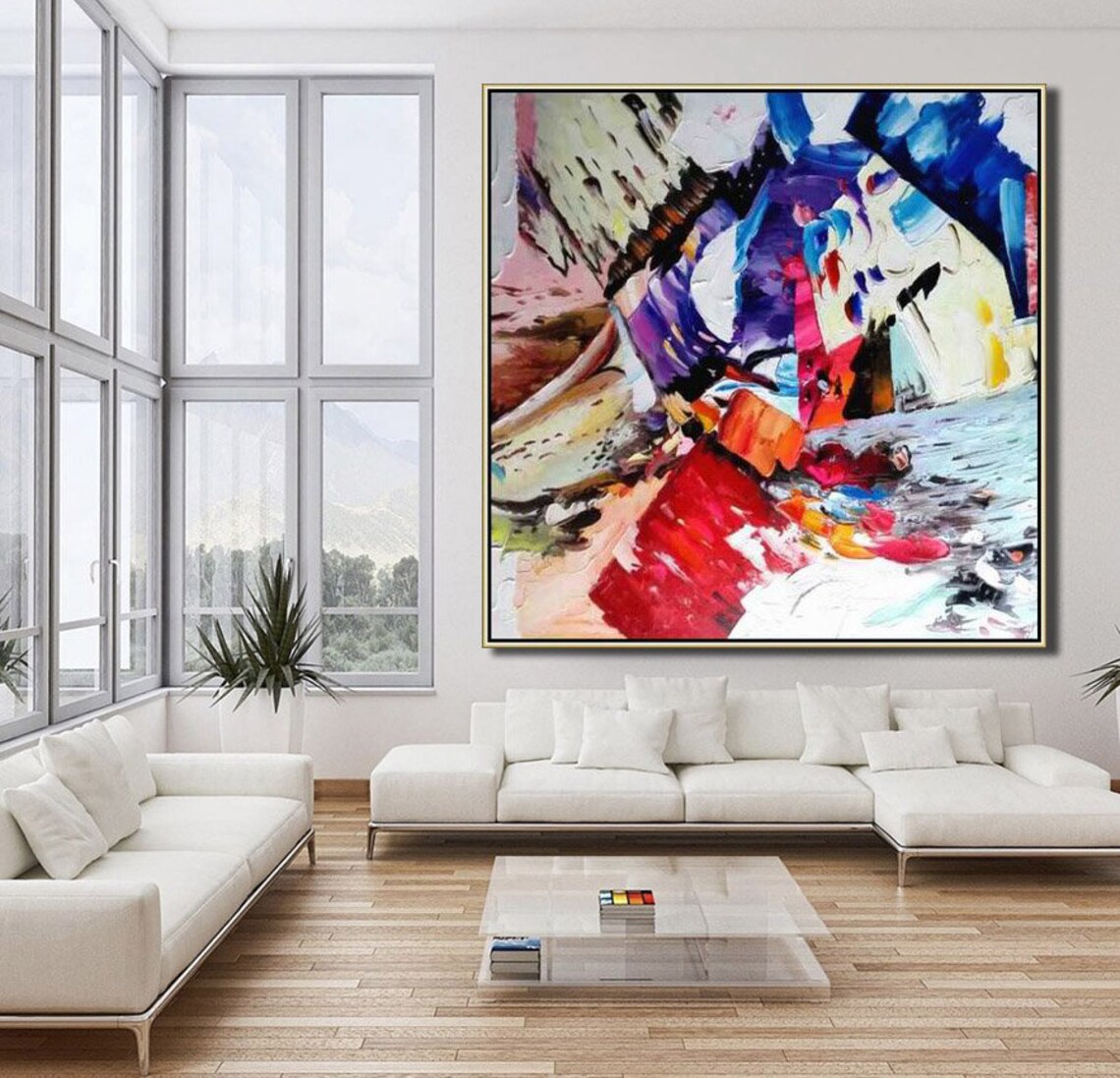 Extra Large Painting Original Large Abstract Painting Hand | Etsy