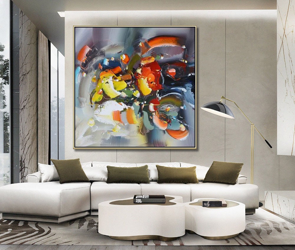 Extra Large Painting, Original Large Abstract Painting, Hand Painted ...