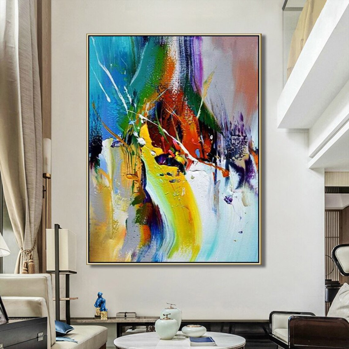 Original Abstract Painting, Hand Painted Original Art, Large Abstract ...