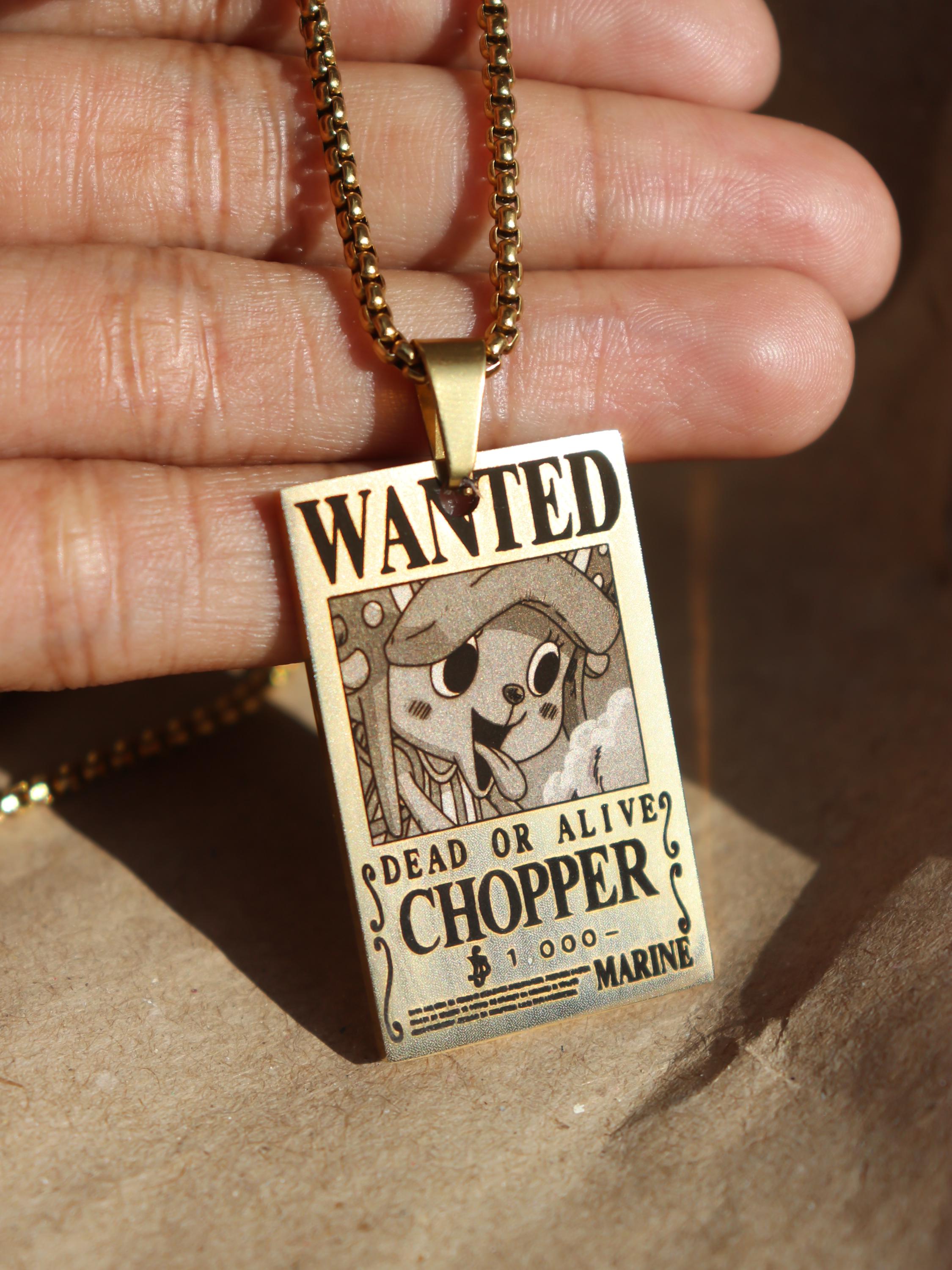 Gold Stainless Steel Chopper Bounty Necklace - Etsy