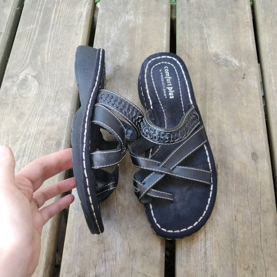 Vintage 90s Y2k Bratz Chunky Jammer Platform Strappy Slide Sandals 10 ...