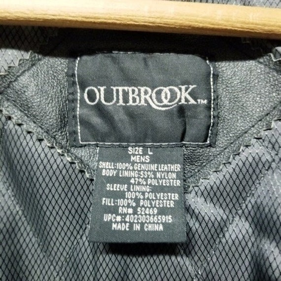 Vintage Outbrook Bomber Black Pebbled Leather Classic… - Gem