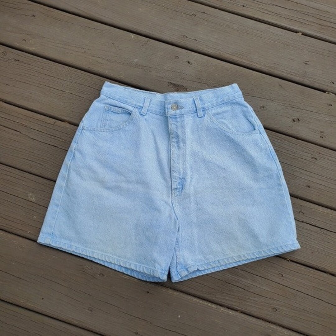 Vintage 90s Y2k Lee High Rise Waisted Blue Jean Denim Mom Dad Shorts 12 ...