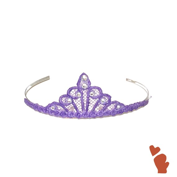 Pointed Tiara With Crystals | Etsy