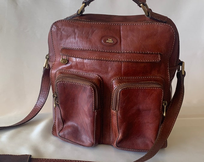 80s Italian Designed Brand the Bridge Cowhide Cross Body Bag - Etsy